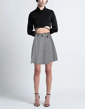 Maje Mini Pleated Checked Skirt
