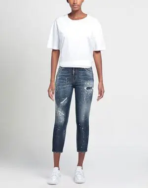 Dsquared2 Tapered Jeans With Tie Dye Design - Blue
