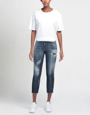 Dsquared2 Tapered Jeans With Tie Dye Design - Blue