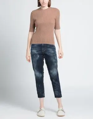 Dsquared2 Boyfriend Jeans In Dark Wash Denim With Faded Detail - Blue