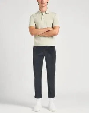 LIU •JO MAN Cotton Blend Tapered Corduroy Pants - Blue