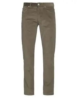 Liu Jo Cotton Blend Tapered Corduroy Pants - Green