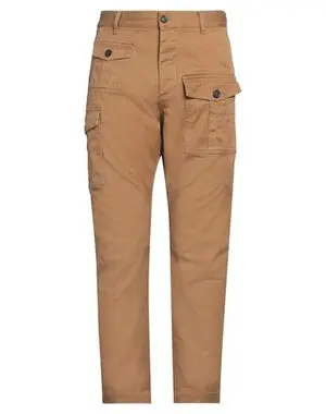 Dsquared2 Cotton-Elastane Blend Cargo Pants Brown