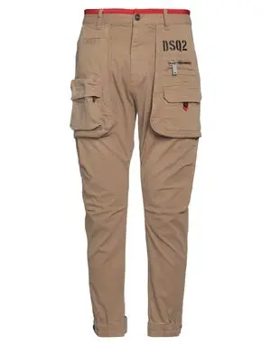 Dsquared2 Cotton Blend Cargo Pants - Beige
