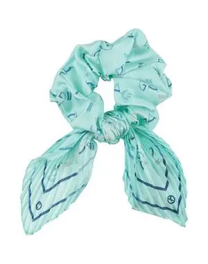 Giorgio Armani Printed Silk Scrunchie And Scarf Set - Green