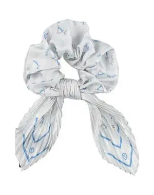 Giorgio Armani Printed Silk Scrunchie And Scarf Set - Grey