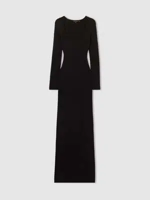 Good American Ribbed Midi Dress