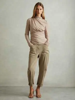REISS Eleni Ruched Top