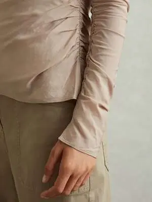 REISS Eleni Ruched Top