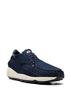 Nike Air Footscape Woven Raw Denim Sneakers - Blue
