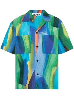 Sunnei Abstract-print Shirt
