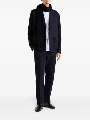 Prada Single-breasted Wool Jacket - Blue