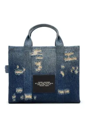 Marc Jacobs Denim Medium Rip And Repair Tote Bag - Blue