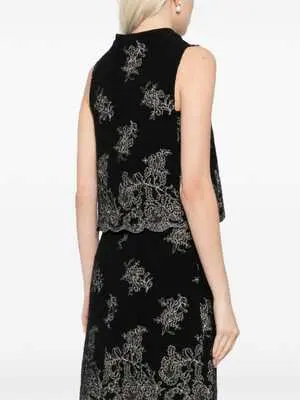 Giambattista Valli Floral-embroidered Tank Top