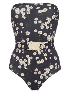 ERES Courtois Floral-print Swimsuit - Black