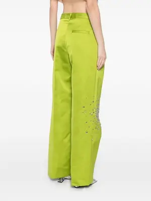 DES_PHEMMES Rhinestone-embellished Wide Leg Trousers