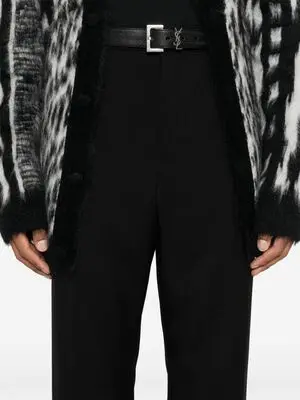 Saint Laurent Gabardine Wool Trousers