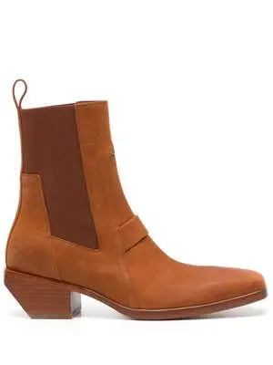 Rick Owens Leather Ankle Boots
