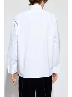 Saint Laurent Cotton Poplin Shirt - White