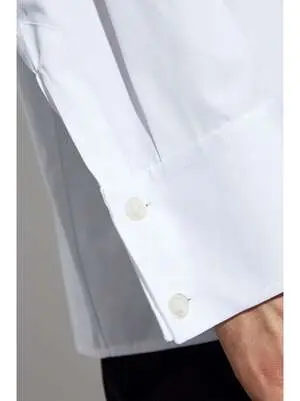 Saint Laurent Cotton Poplin Shirt - White