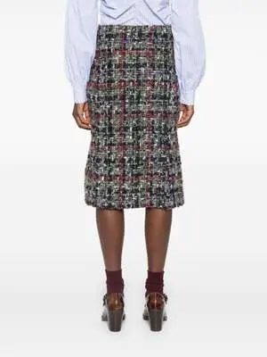 Etro Bouclé A-line Midi Skirt