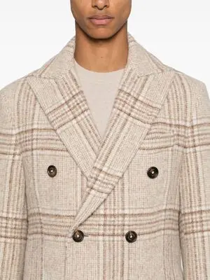 Eleventy Check-pattern Coat
