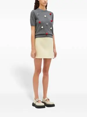 MSGM Wool Mini Skirt