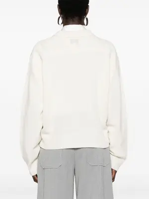 Loulou De Saison Loulou Studio Homere Polo Sweater - White