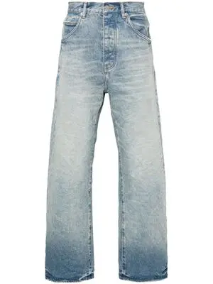 PURPLE BRAND Logo-patch Wide Leg Jeans