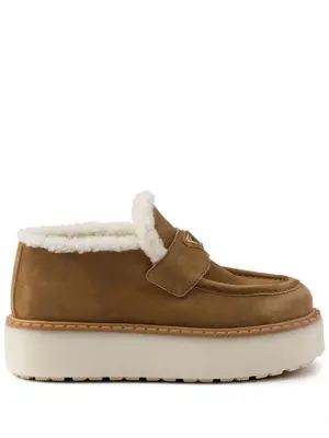 Prada Suede Loafers - Brown