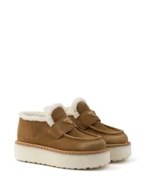 Prada Suede Loafers - Brown