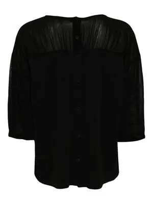 Transit Gathered Three-quarter-sleeved Blouse