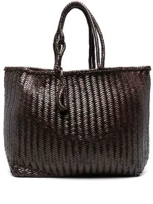 LEMAIRE Woven Leather Tote Bag - Brown