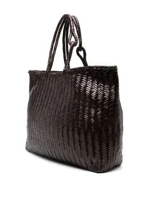 LEMAIRE Woven Leather Tote Bag