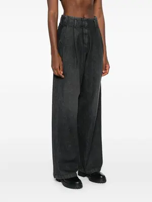 GOLDEN GOOSE Marghera Wide Leg Jeans - Black
