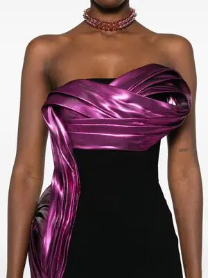 GABY CHARBACHY Metallic-effect Mermaid Gown