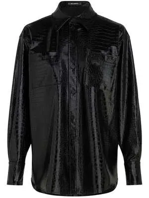 Karl Lagerfeld Faux-leather Shirt