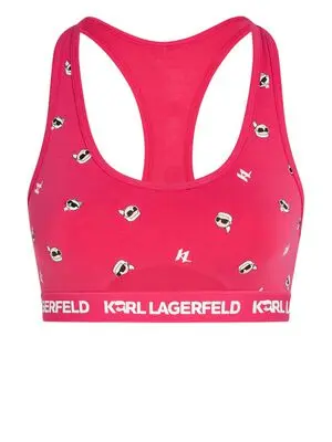 Karl Lagerfeld Scoop Neck Sports Bras