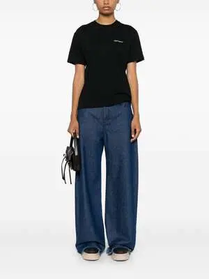 Carhartt Work In Progress Script Embroidery T-shirt - Black