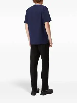 Missoni Embroidered Cotton T-shirt - Blue