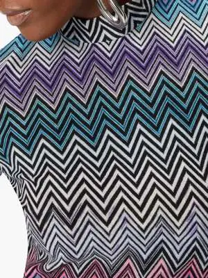 Missoni Zigzag Mini Dress - Green