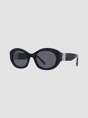 Givenchy 4g 52mm Oval Sunglasses - Black