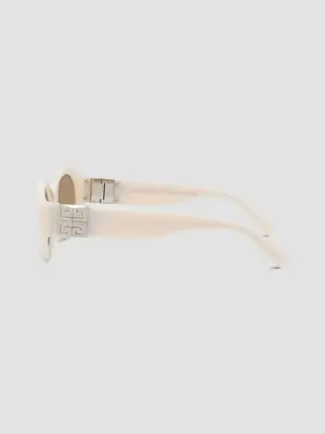 Givenchy 4g 52mm Oval Sunglasses - Ivory
