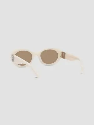 Givenchy 4g 52mm Oval Sunglasses - Ivory
