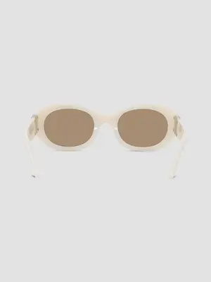 Givenchy 4g 52mm Oval Sunglasses - Ivory