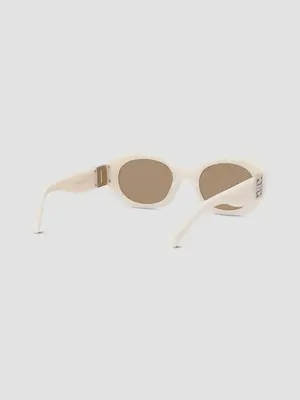Givenchy 4g 52mm Oval Sunglasses - Ivory