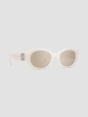 Givenchy 4g 52mm Oval Sunglasses - Ivory
