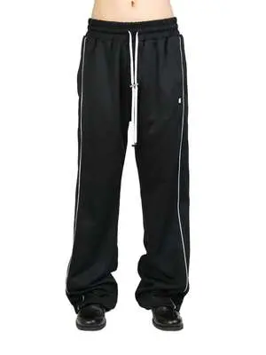 Amiri Contrast-trim Drawstring Track Pants - Black