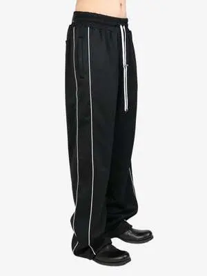 Amiri Contrast-trim Drawstring Track Pants - Black