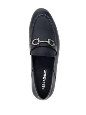FERRAGAMO Gancini Loafers - Blue